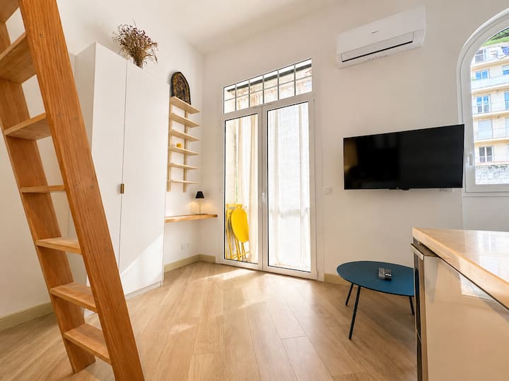 Studio Climatisé Avec Balcon Près De La Mer - Plage des Marinieres