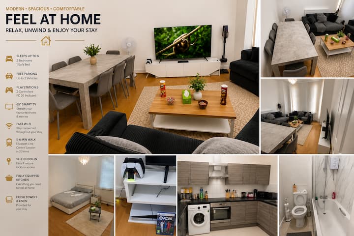 Luxury Flat | Ps5 | Free Parking | Sleeps 6 - Stratford