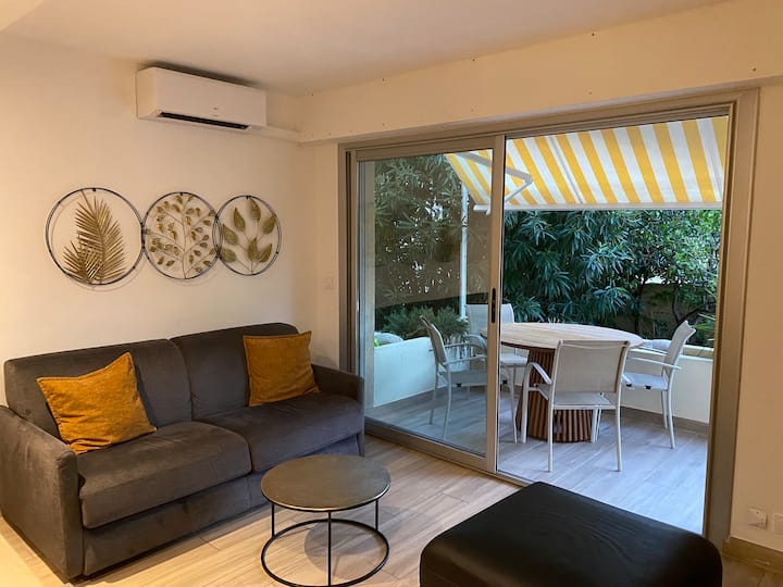 T2 44m2, Accès Direct Plage, Parking, Clim, Jardin - La Seyne-sur-Mer