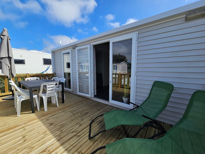 Loue Mobil-home à 450m De La Plage Côté Nature - Verton
