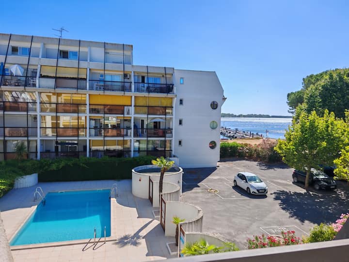 T2 Piscine Et Parking Privé, Vue Sur Lac Du Ponant - La Grande-Motte