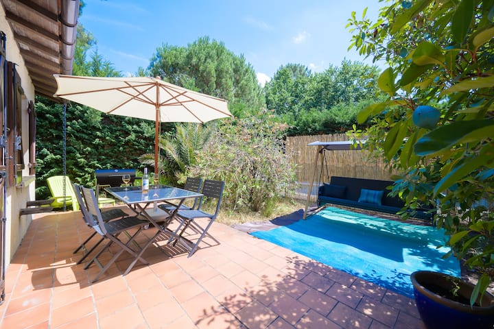 Le Bleu Des Pins, Terrasse, Jardin Et Bassin - Arcachon