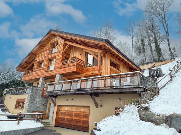 Chalet Luxueux De Six Chambres, Piscine Et Spa. - Samoëns