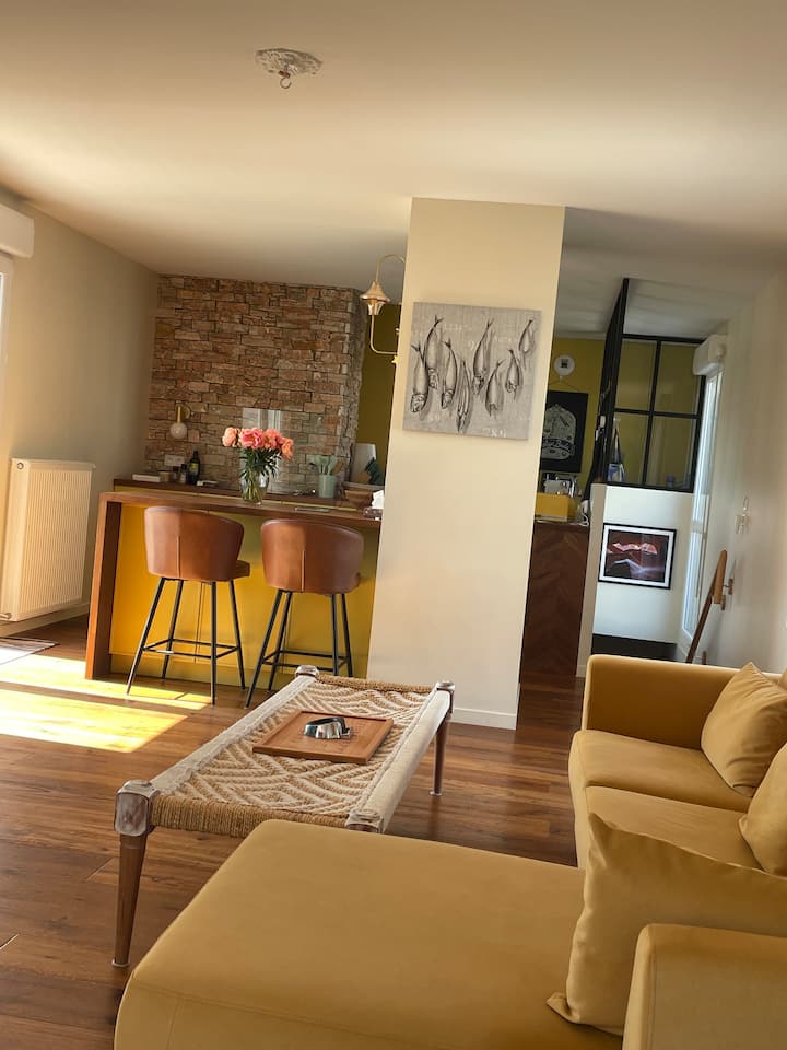Terrace With Eiffel Tower View - Gennevilliers