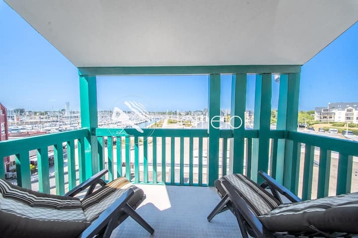Grand Appartement Familial Vue Port Avec Piscine - Port Navalo