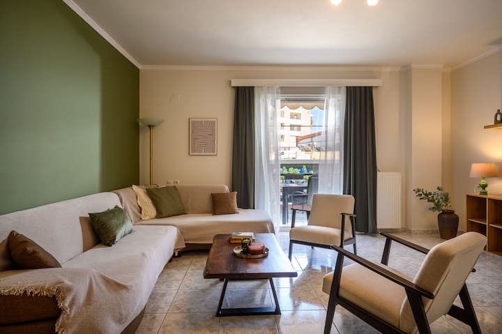 House Of M, 3 Br Quiet Stay, Steps From Everything - Hersonissos