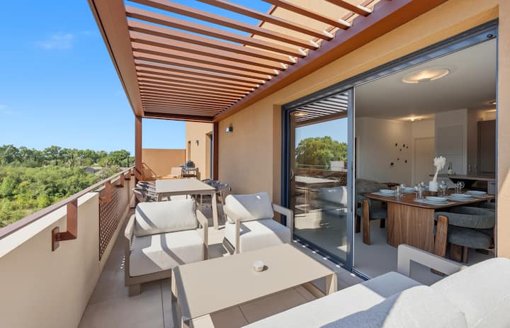 Penthouse Le Spazio 92m Terrasse Vue Garrigue - Castries