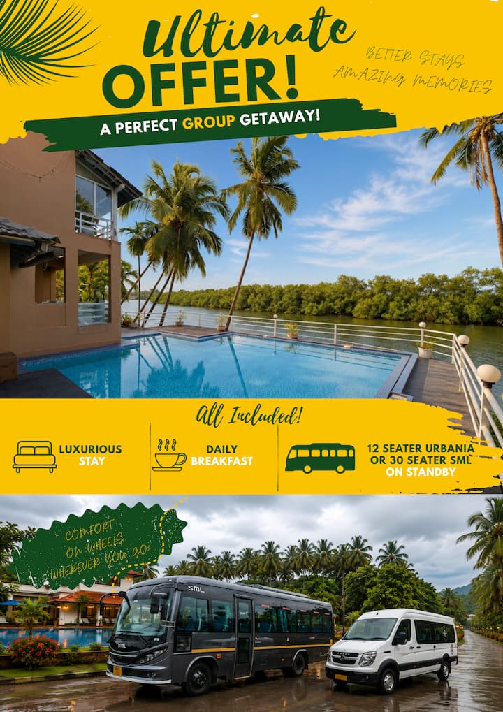 North Goa River Queen [7br/pool/gox/best Value] - Goa