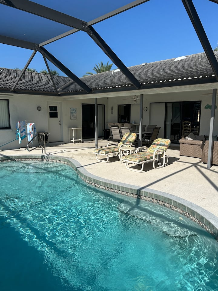 Home On Open Water Canal W/private Pool And Dock - Punta Gorda, FL
