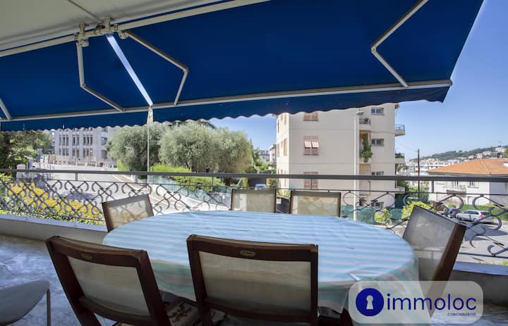 Appartement Semi Climatisé Avec Terrasse Quartier - Nice