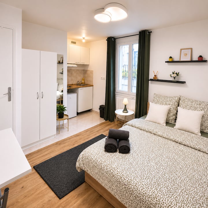 Cozy Studio, 5 Minutes De Metro. - Aubervilliers