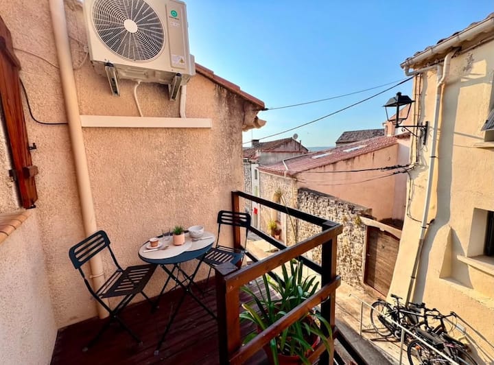 Studio Cosy Climatisé Terrasse Proche Mer - Sigean