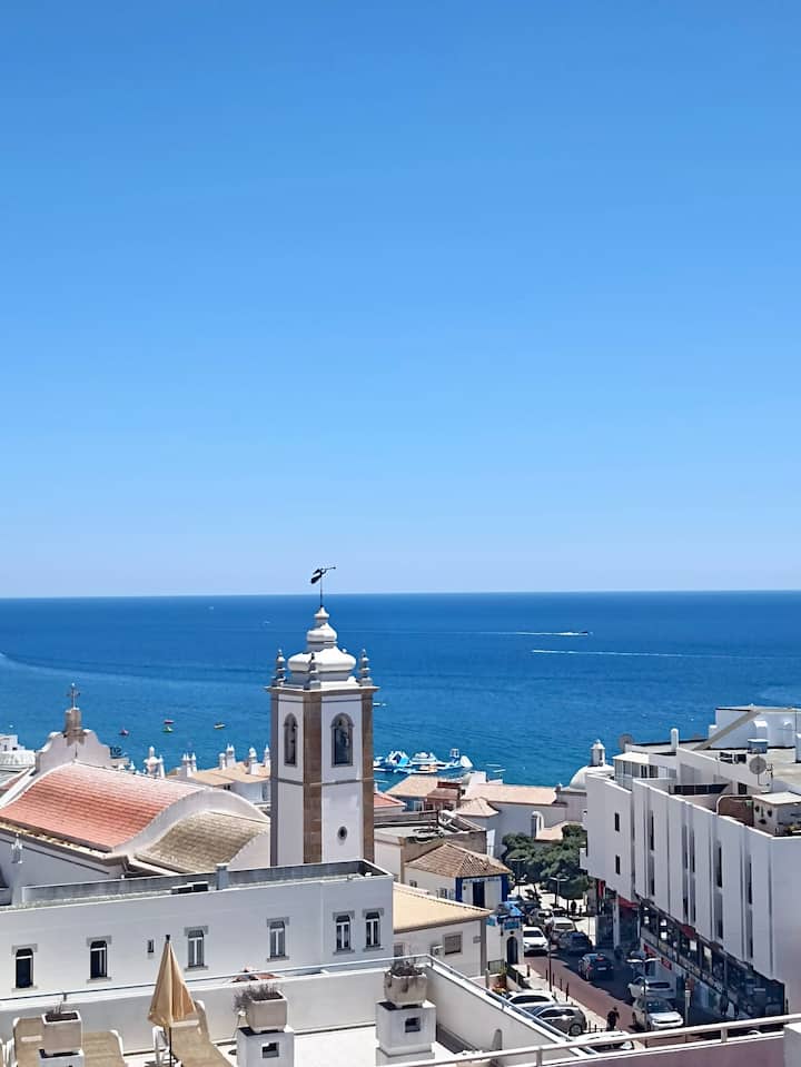 Old Town Bayview T0_ Pool, Parking & Beach - Albufeira