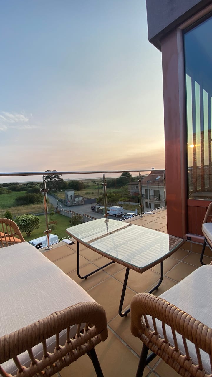 ÁTico Con Terraza 10 Min De La Playa De A Lanzada - Portonovo