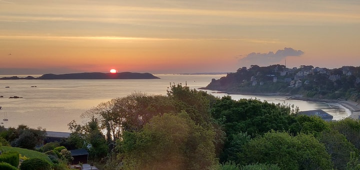 Villa Pleine Vue Mer -Plage à Pieds- Linge Compris - Perros-Guirec