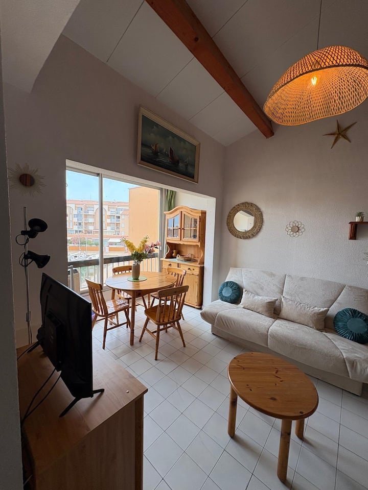 Vue Sur Le Port Plage à 50 M Parking Privé 4 Pers - Frontignan