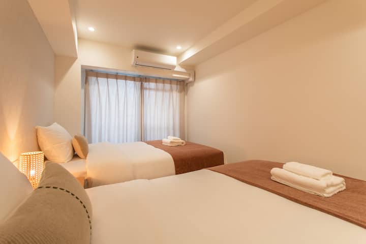 503|namba・shinsaibashi・kuromon|2br|3 Stations|ev - Dotonbori