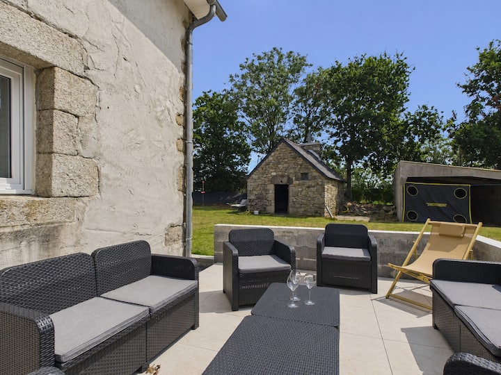Maison Au Calme Avec Grand Jardin - 7 Pers - Plouguerneau