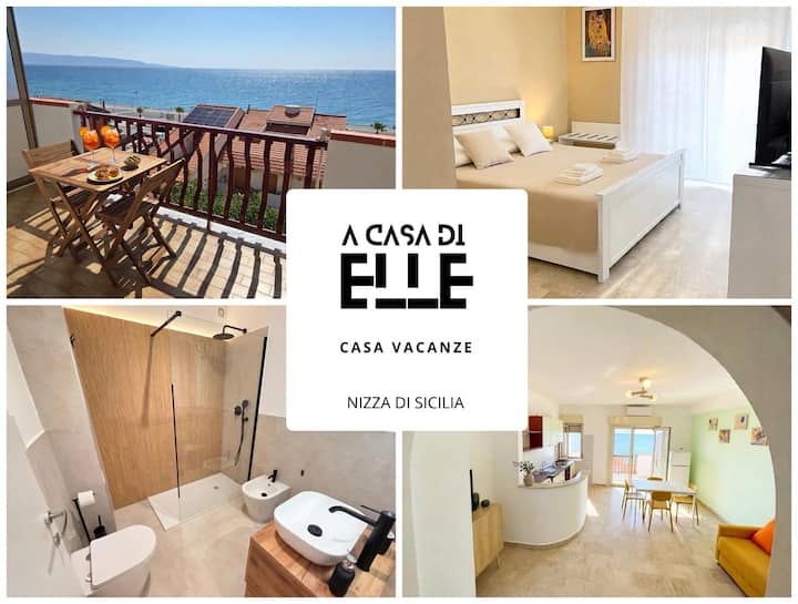 A Casa Di Elle - Luminoso Appartamento Sul Mare - Roccalumera
