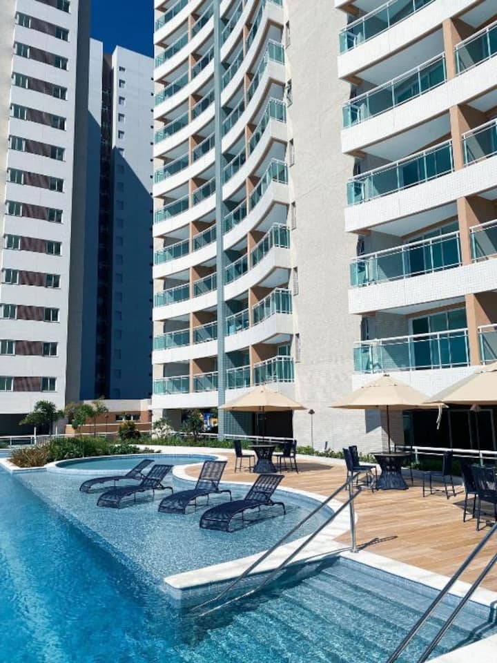 Casa Monteiro Flat Premium Em Condomínio Clube - Fortaleza