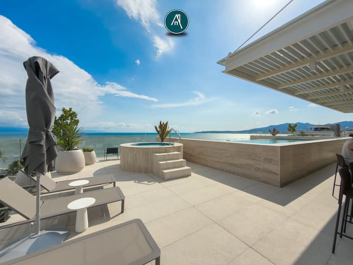 Walk To Beach + Rooftop Padel & Infinity Pool - Bucerías