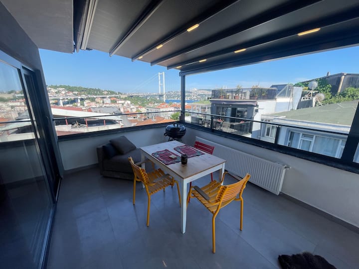 Ortaköy Boğaz Manzaralı Teraslı Vip Lüks Daire - Cihangir