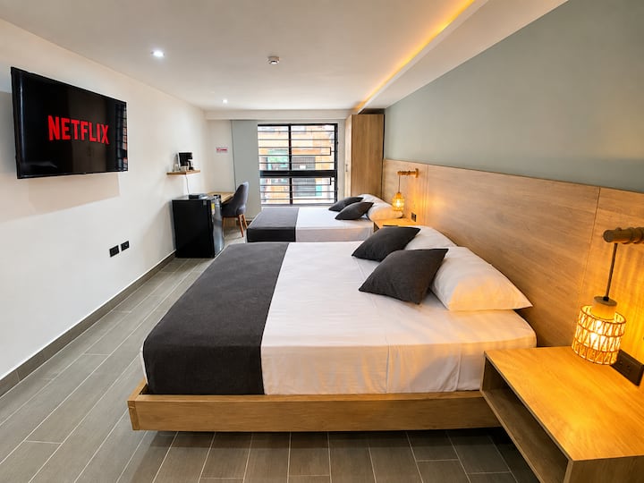 Triple Acomodation | Wifi | A/c | Smart Tv | 3 - Medellín