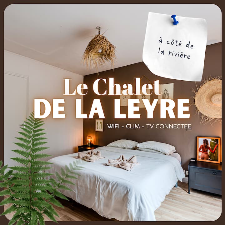 Le Chalet De La Leyre - Rivière - 4 Personnes. - Le Teich