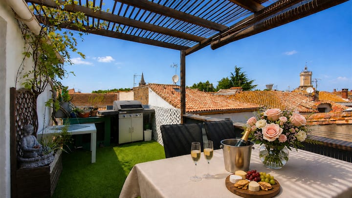 Maison T4 Vias, Terrasse & Vue Toits - Vias
