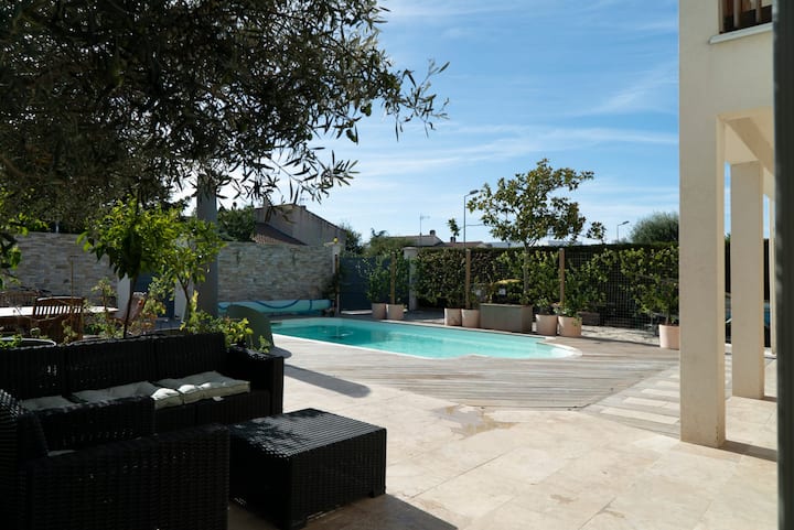 Appt 8 Pers  Climatisé  Piscine  Terrasse - Montpellier