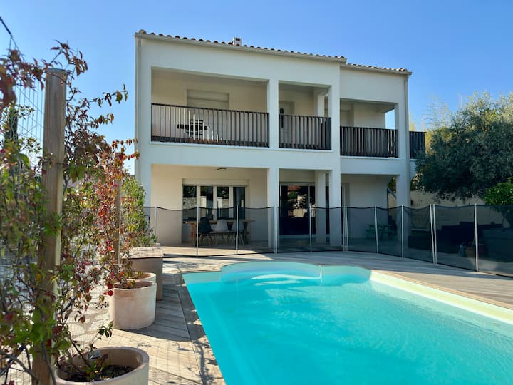 Appt 8 Pers  Clim  Piscine  Terrasse  Jardin - Lattes