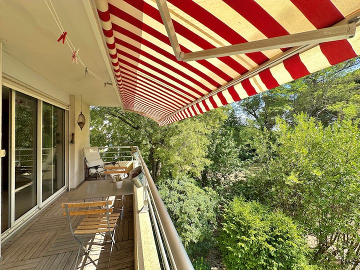Appartement Climatisé, Terrasse Vue Sur Parc Boisé - Montpellier