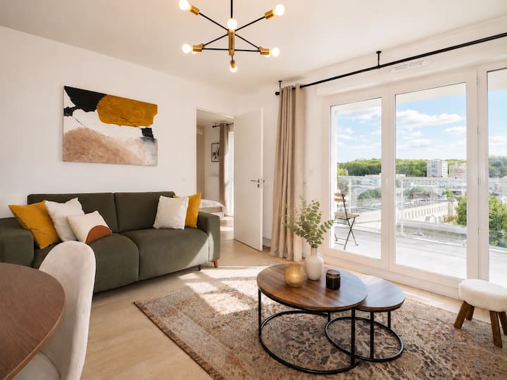 Appt 3p Lumineux Terrasse & Parking  Romainville - Romainville