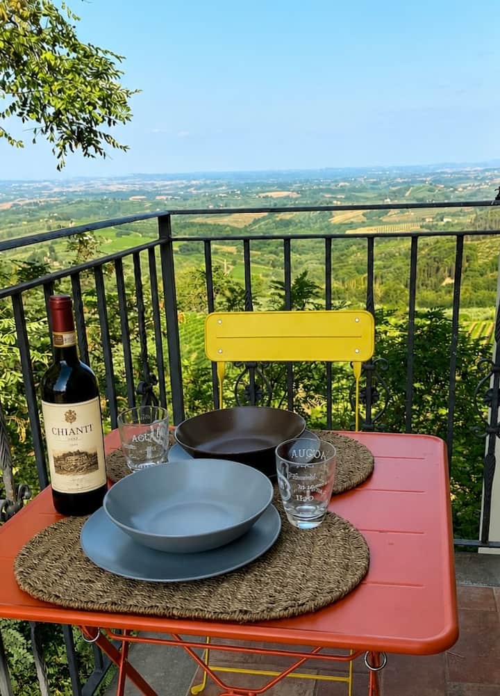 Tuscan Hills Retreat | Panoramic View & Garden - Certaldo