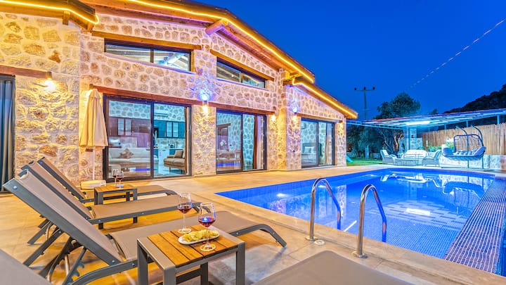 Kaş Kalkanda öZel Havuzlu Kiralık Villa Olive 1 - Kalkan