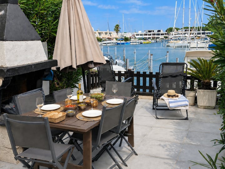 Marina D'exception Avec Grande Terrasse Et Vue Pan - La Grande-Motte