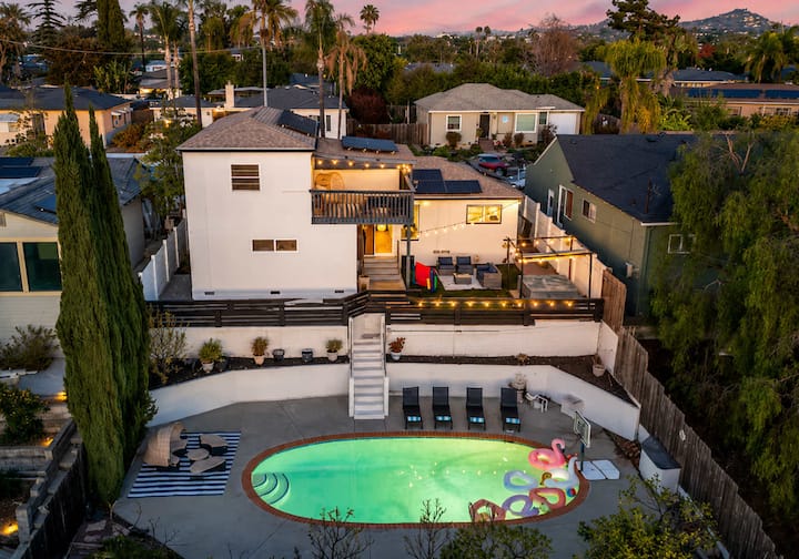 The Hillside Oasis Villa Pool Home With Views - San Diego, CA