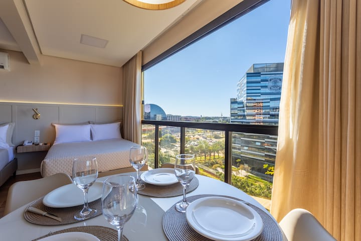 Vista Incrível De Brasília Flat Premium 2 Camas - Brasília