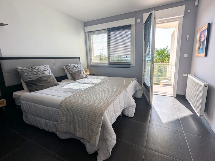 New : Studio Dans Villa Avec Vue Sur Le Mont Blanc - Gex