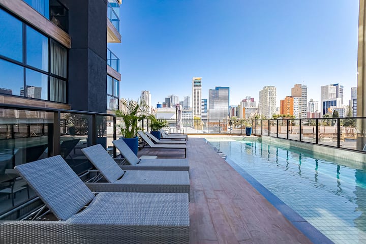 Modern Downtown Apt | Pool & Amenities - Curitiba