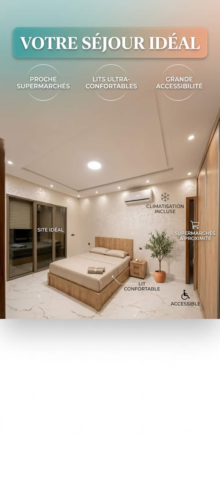 Appartement Centre-ville Wi-fi Débit Option Clim - Oujda