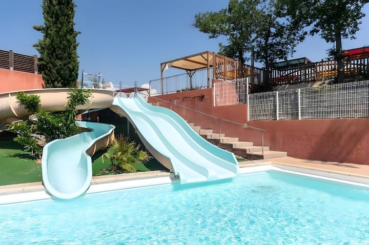 Mobile Home 3 Chambres Piscine - Vallon-Pont-d'Arc