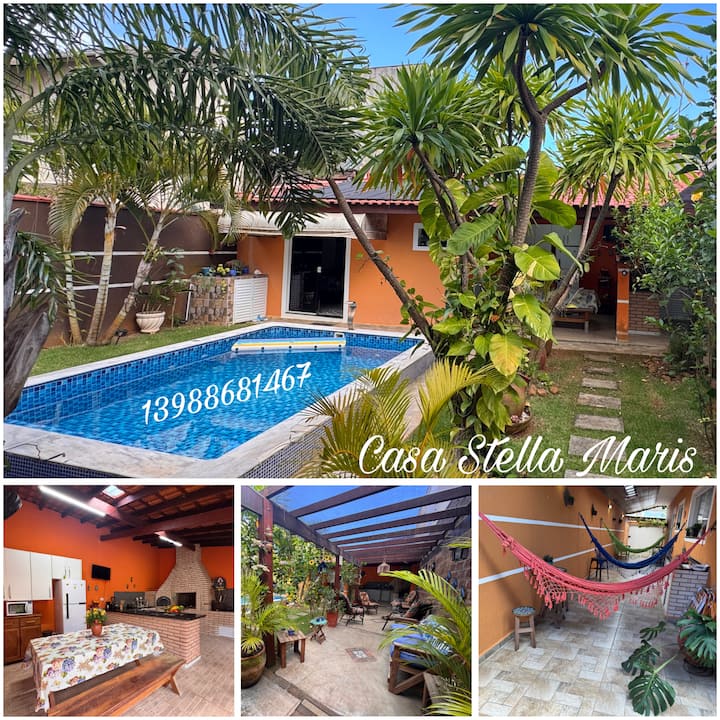 Casa Stella Maris, 50m Da Praia, Ar Condicionado - Peruíbe