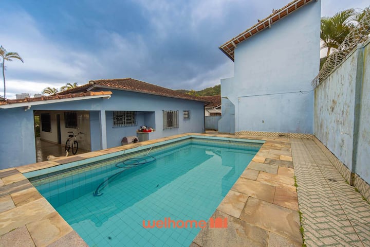 Casa Na Praia Grande Com Churrasqueira E Piscina - Praia Grande