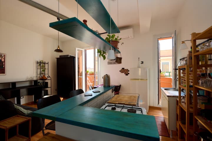 Pigneto Bright Loft With Terrace - Rom