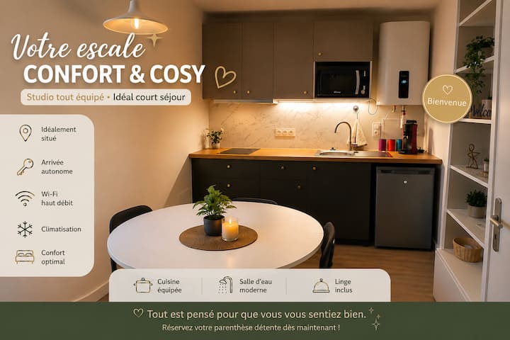Studio Cosy & Climatisé - Nantes