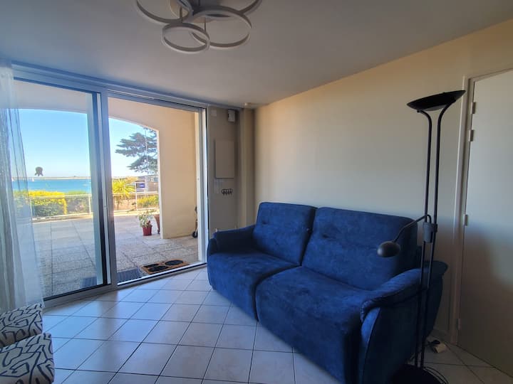 Studio Refait à Neuf Face à La Plage De Toulhars - Larmor-Plage