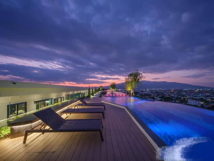 051#the Sky River#长康路香格里拉酒店旁边的优质2卧#2bedrooms#2beds - Chiang Mai