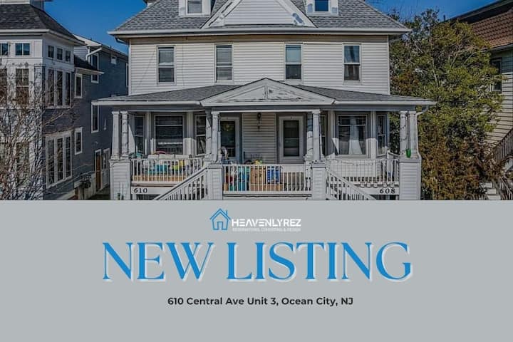 Northend 1br/1ba Unit 3 -Walk To Beach & Boardwalk - Ocean City, NJ