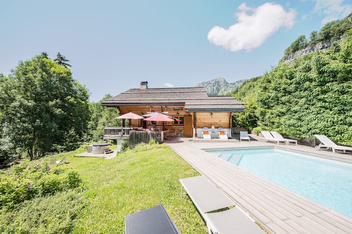 Lodge Le Chevreuil - Piscine, Jacuzzi Et Sauna - Le Chinaillon